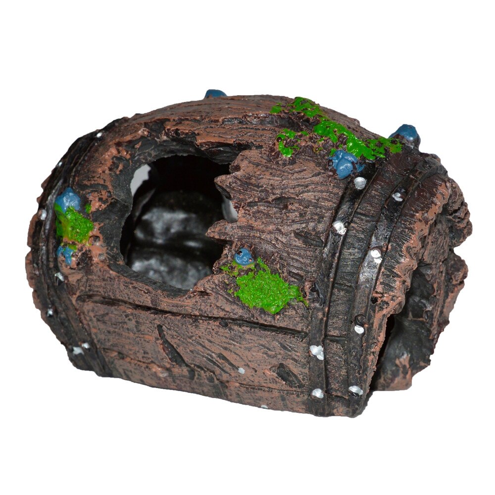Decor acvariu butoi spart 12 cm - eMAG.ro