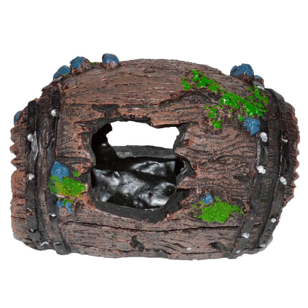 Decor acvariu butoi spart 12 cm - eMAG.ro