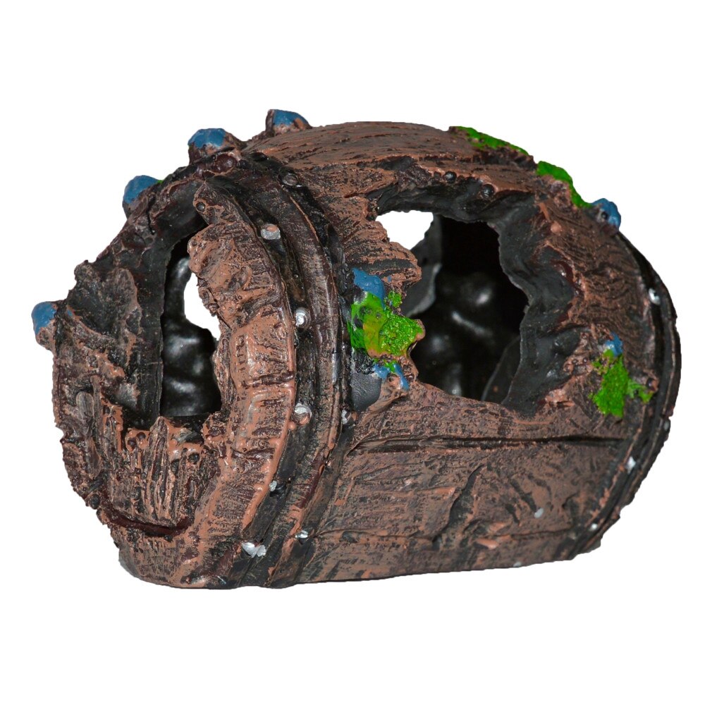 Decor acvariu butoi spart 12 cm - eMAG.ro