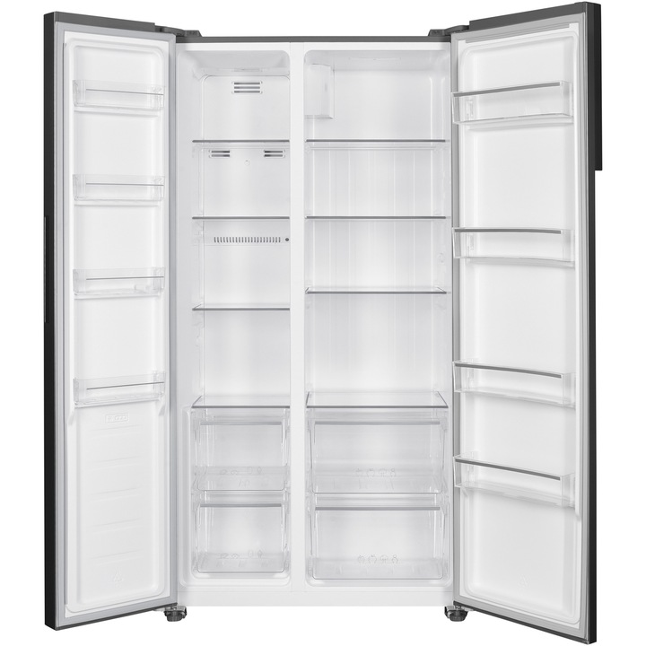 Side by side Heinner HSBS-H442NFXE++, 436 l, No Frost, Display, functie ...