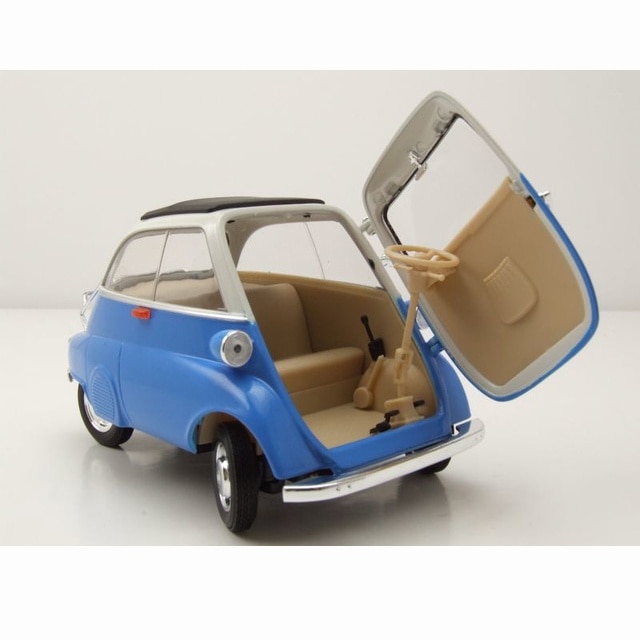 Macheta auto BMW Isetta (1959), 1:18, Welly, Albastru - eMAG.ro