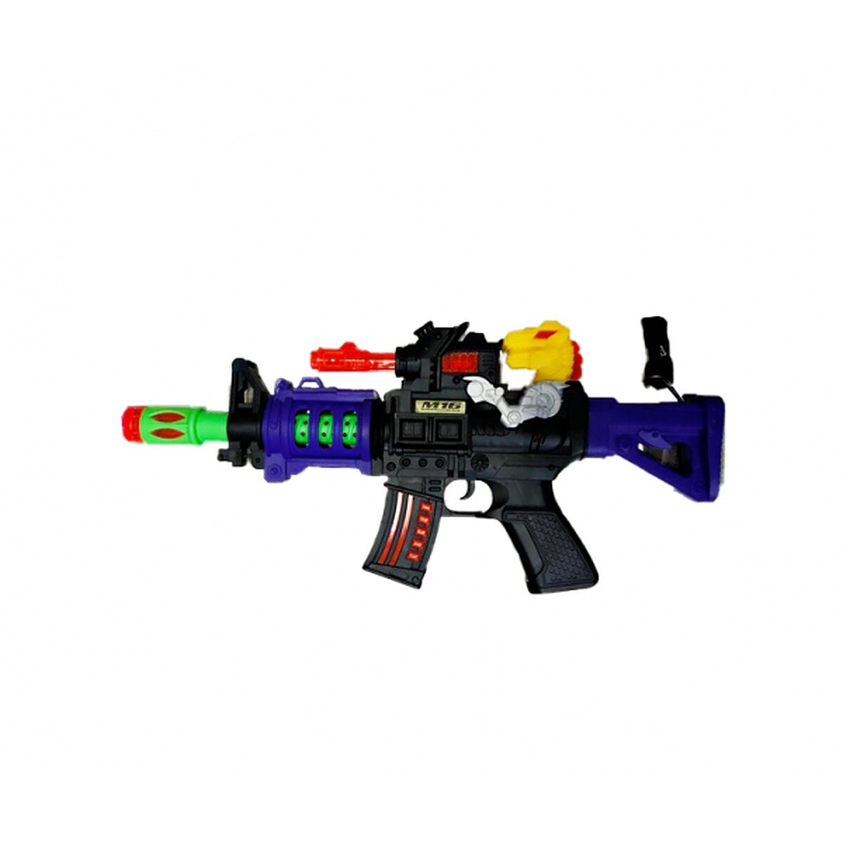 Mitraliera cu baterii, sunete si luminite,35x17 cm - eMAG.ro