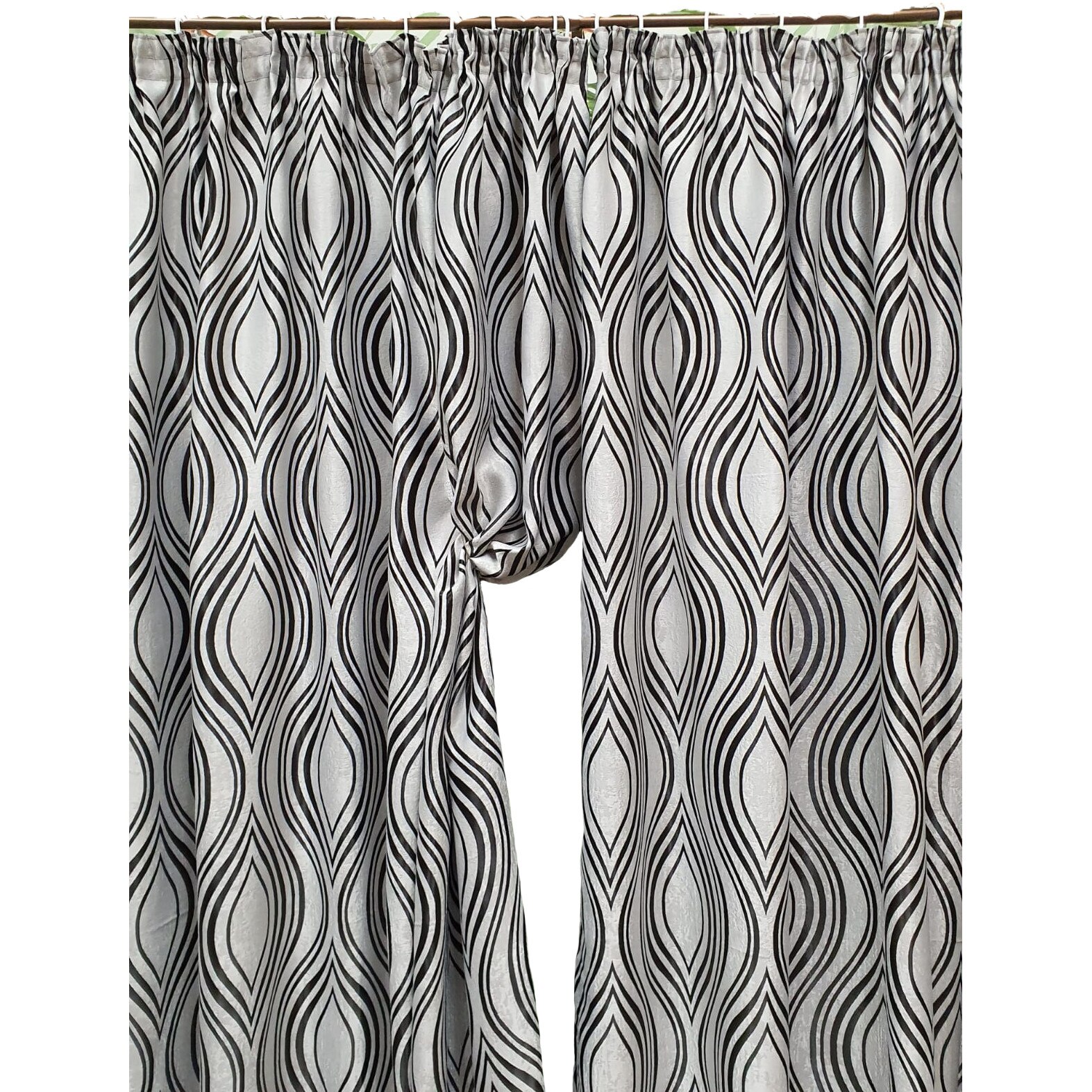 Set draperie blackout "Coloana infinitului Gri" 400x245x2buc cu rejansa ...