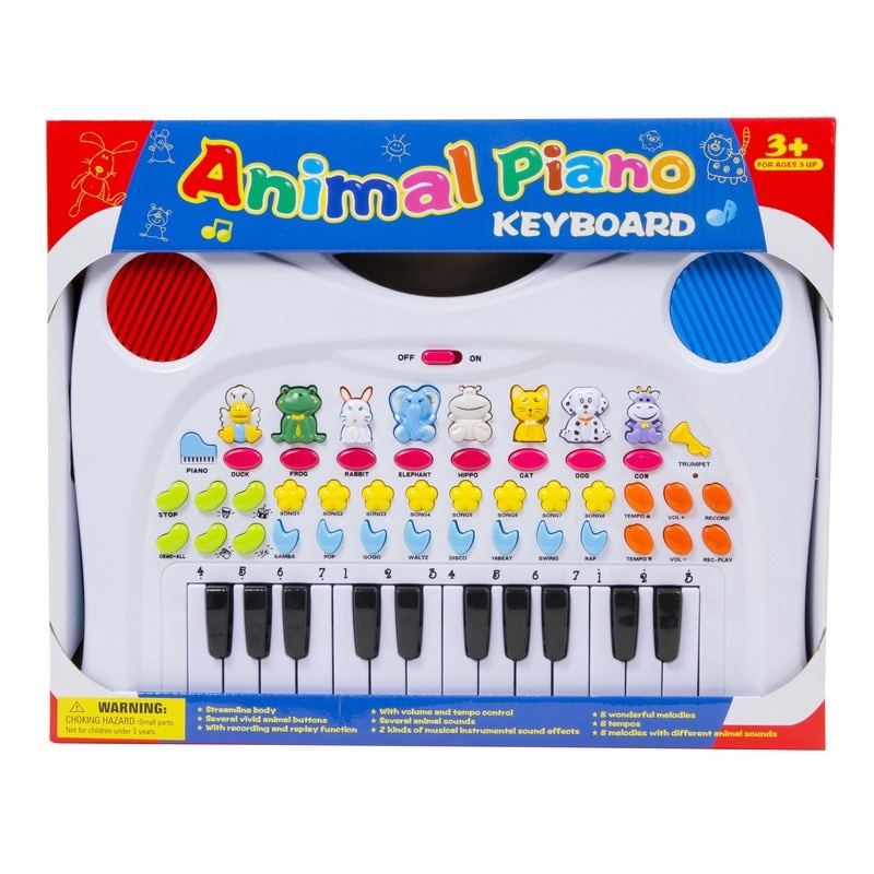 Pian cu sunete de animale, RegioJáték, Multicolor - eMAG.ro