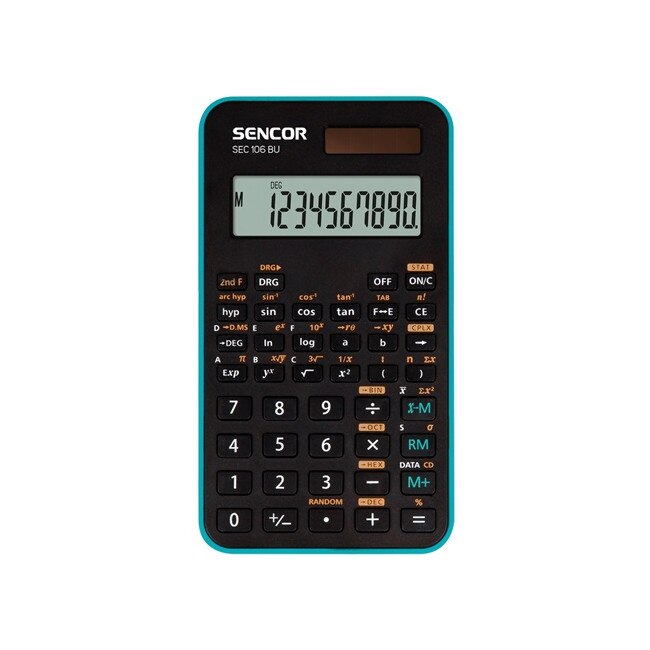 Calculator de birou, Sencor, Afisaj LCD, Albastru/Negru - eMAG.ro
