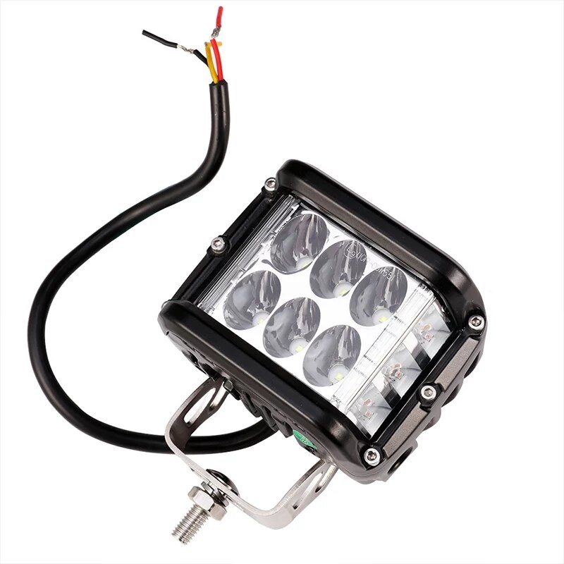 Proiector led Off Road bicolor, alb si galben stroboscop, 45W Suv, ATV ...