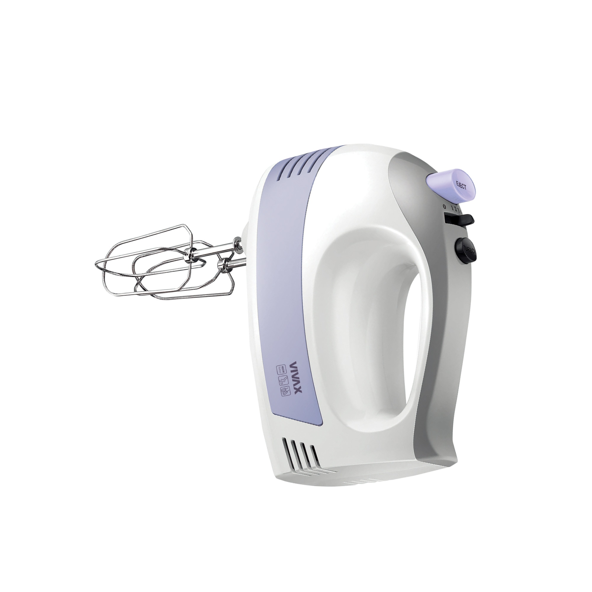 Mixer de mana Vivax HM-400WP, 400 W, 5 viteze, functie Turbo, Alb - eMAG.ro