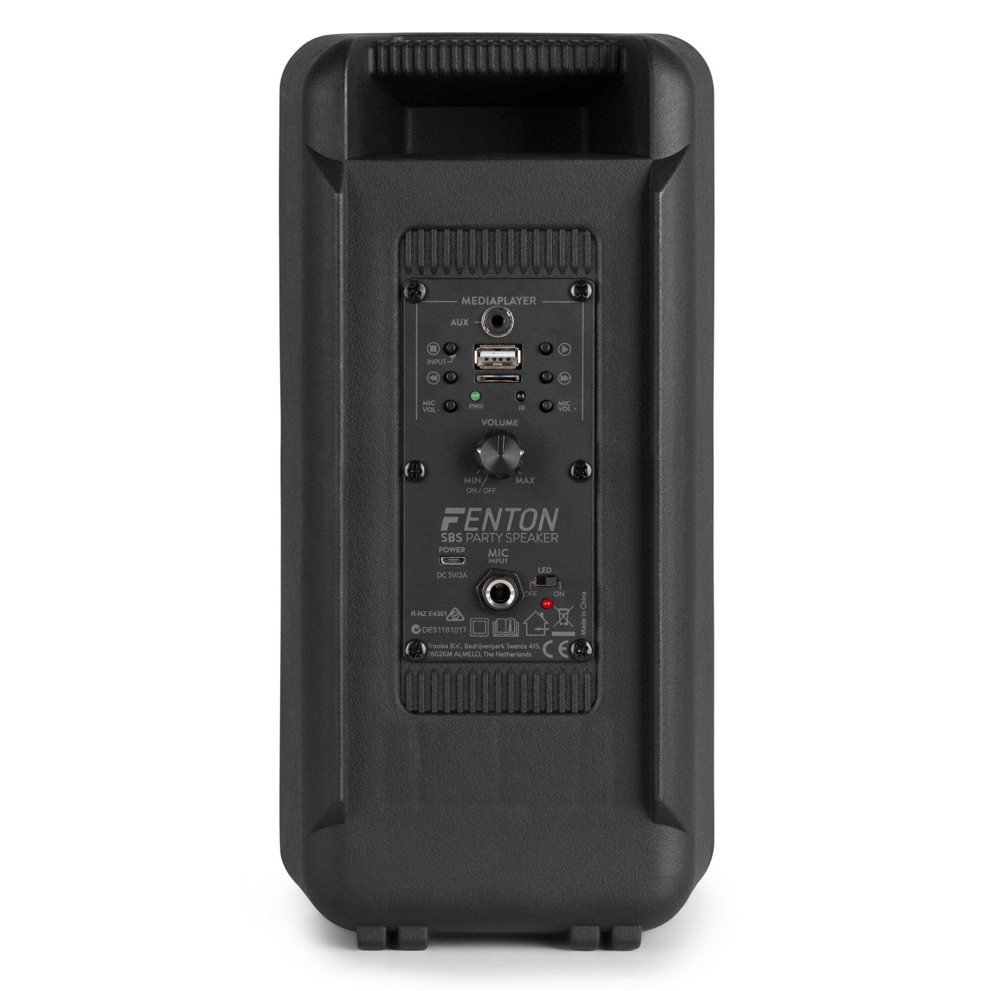 Boxa de petrecere, 2x4”, 50W, LED Disco, Bluetooth/USB/SD, Fenton SBS65 ...