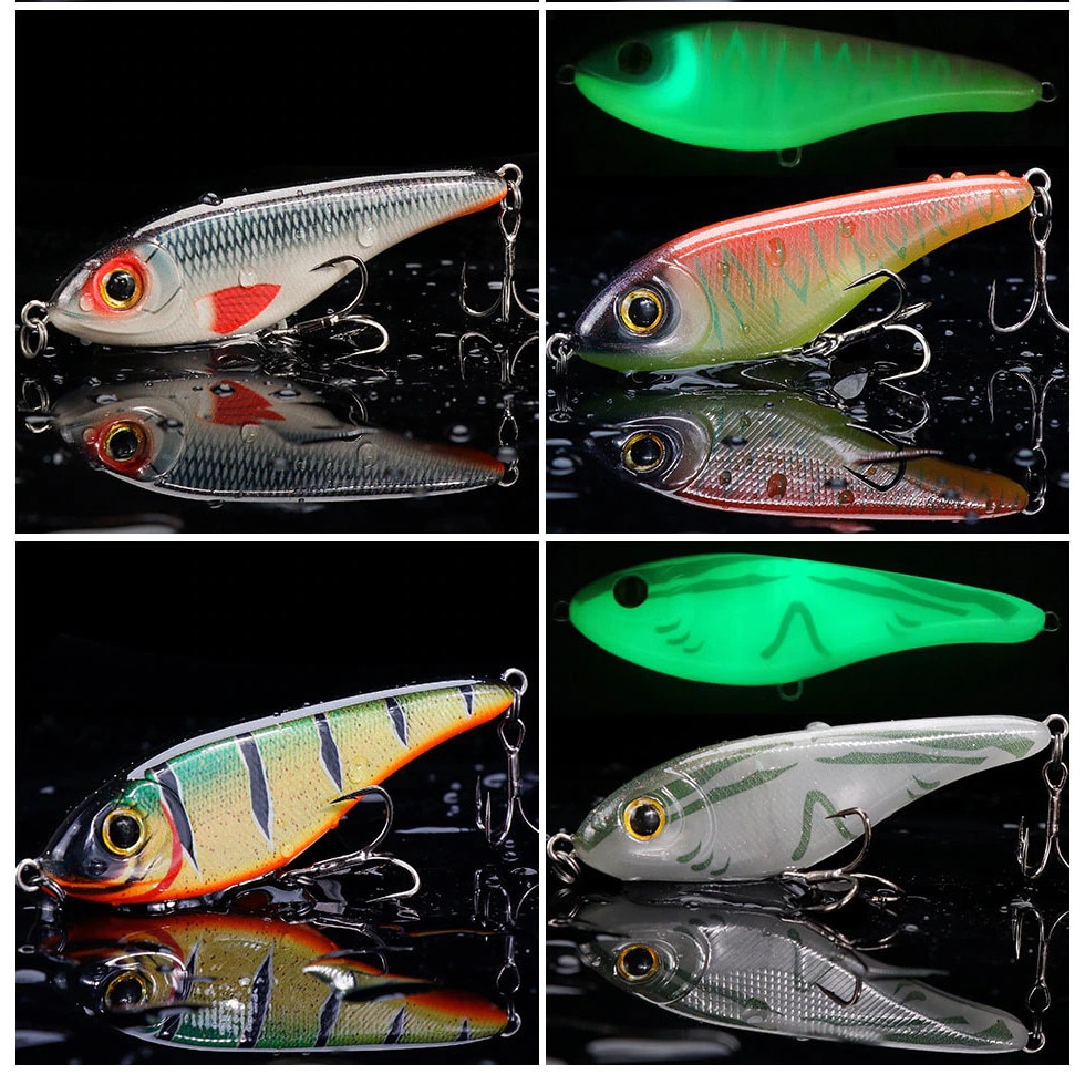 Set 6 naluci Jerkbait cu cutie de pescuit Mini Crankbaits VIB Wobblers ...