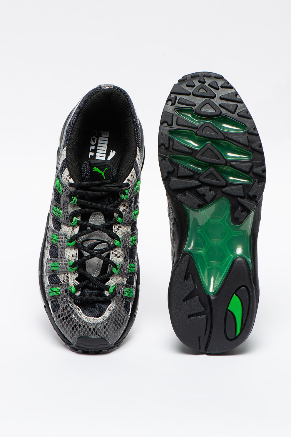 Puma, Pantofi sport cu talpa wedge Cell Endura Animal Kingdom, Gri ...