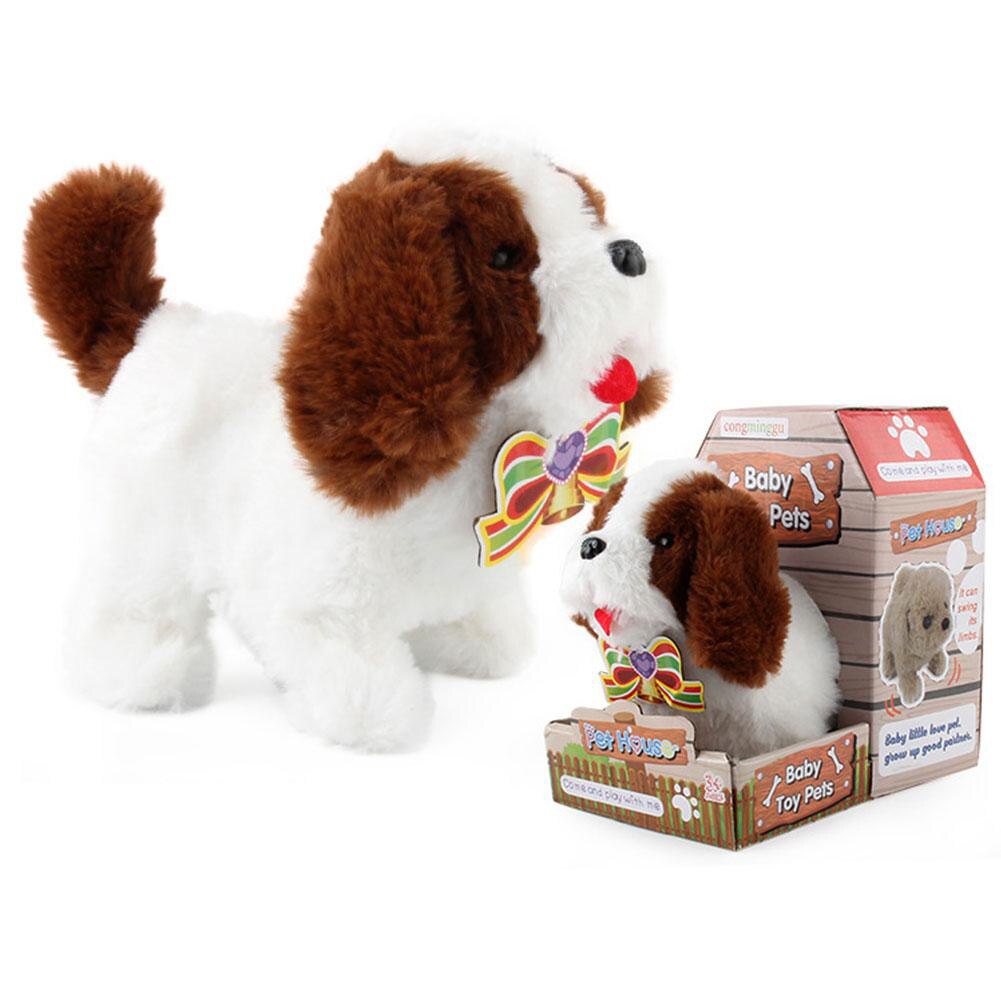 Catelus de plus interactiv, maro, 22 cm - eMAG.ro