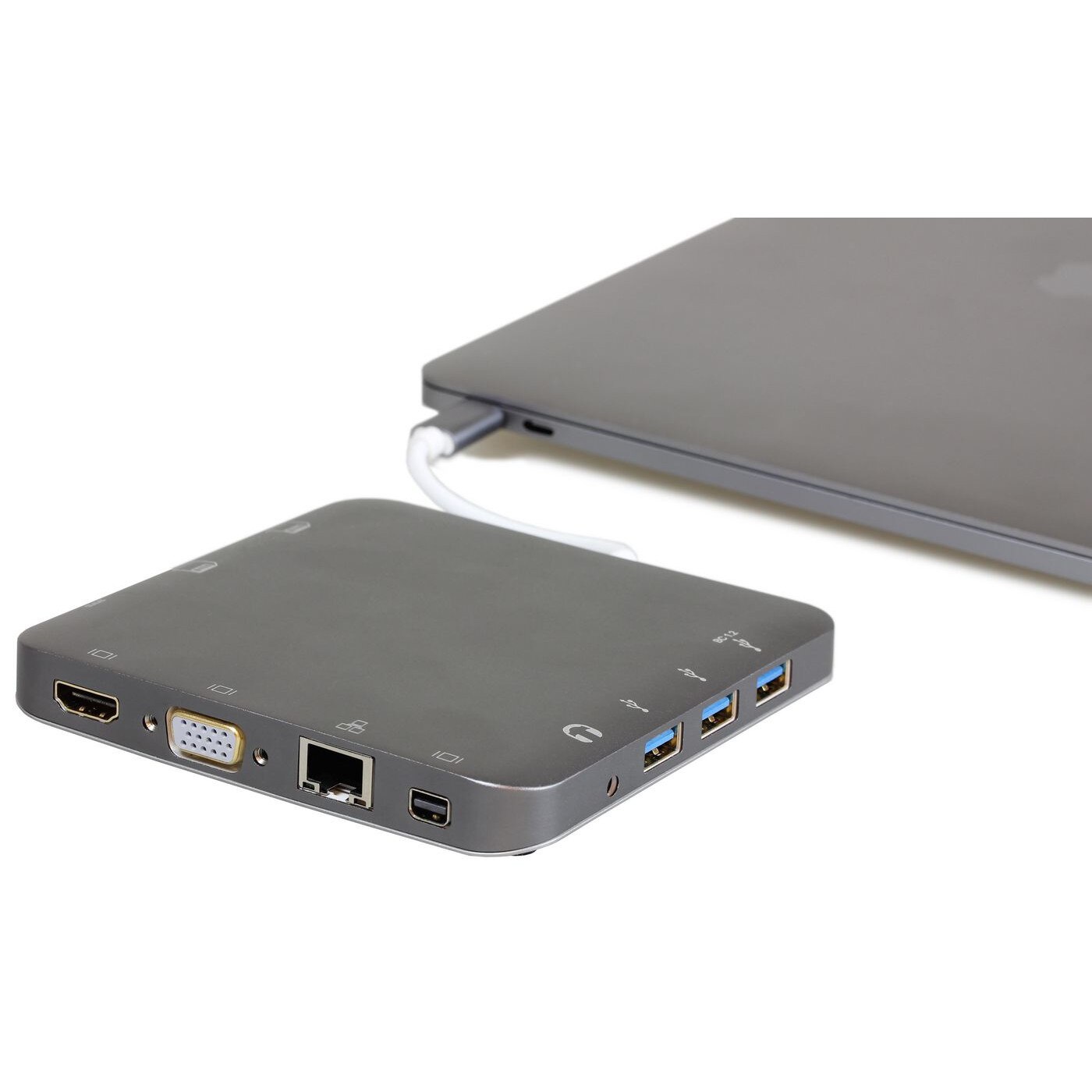 Docking station, eSTUFF, Type-C Multi-Port Hub Gri - eMAG.ro