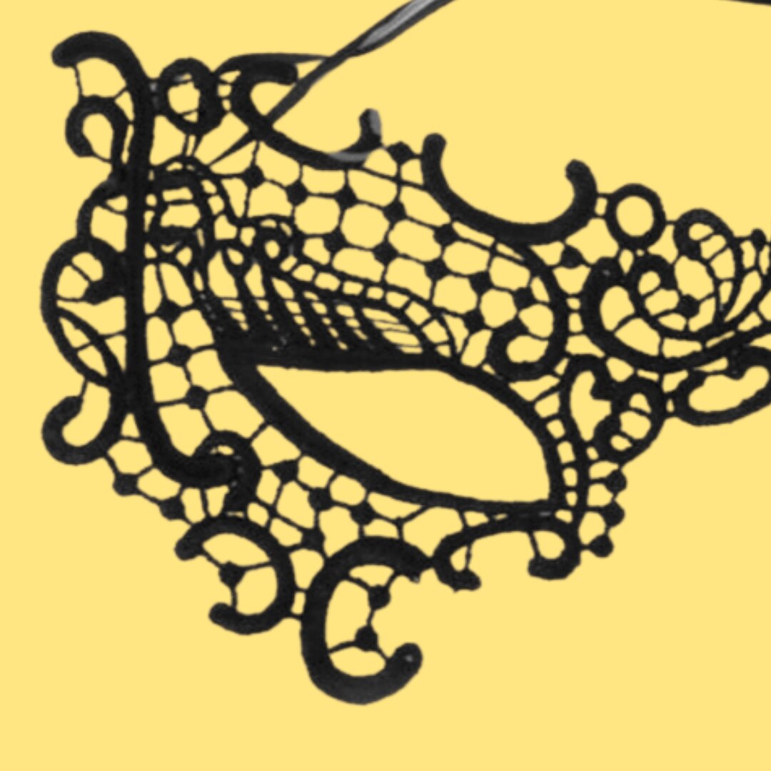 Masca bal mascat, KORSET BG 5496 negru, dantela - eMAG.ro