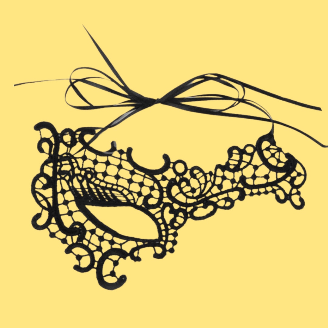 Masca bal mascat, KORSET BG 5496 negru, dantela - eMAG.ro