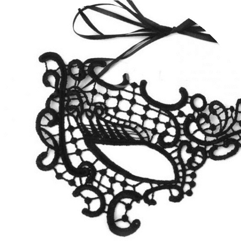 Masca bal mascat, KORSET BG 5496 negru, dantela - eMAG.ro