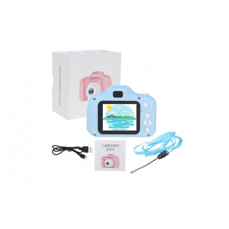 Camera foto digitala pentru copii, functie foto/video, Albastru - eMAG.ro