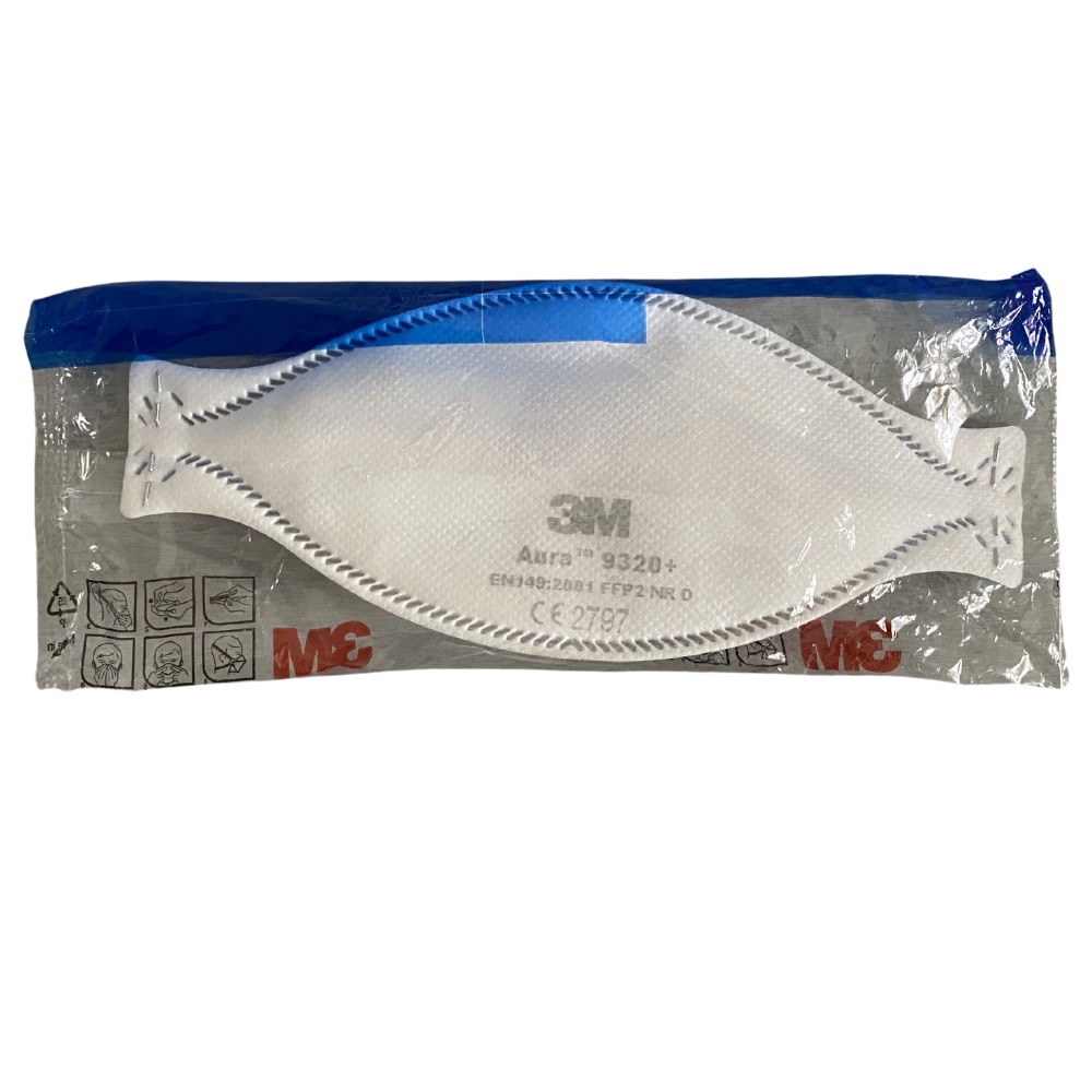 Set 10 masti FFP2 3M 9320+ Aura, fara valva, certificat CE 2797 - eMAG.ro