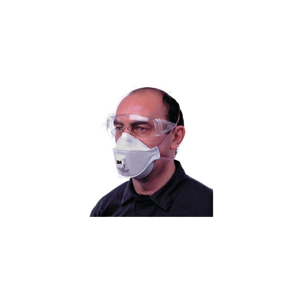 Masca FFP3 3M 9332+ Aura, cu valva/supapa, certificat CE2797 - eMAG.ro