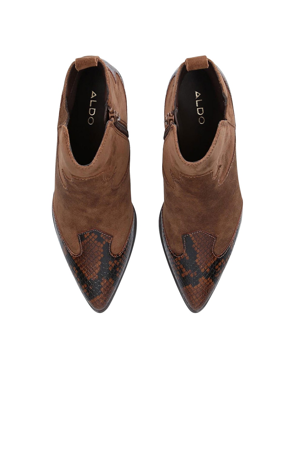 Aldo, Botine cu varf ascutit Mersey, Maro, 7.5 - eMAG.ro