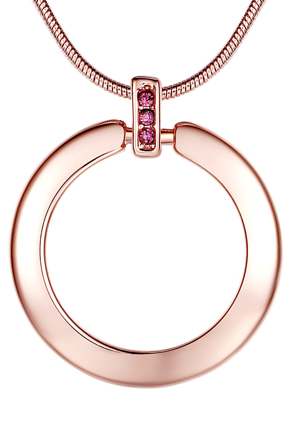 Highstreet Jewels, Colier cu cristale, Auriu rose - eMAG.ro