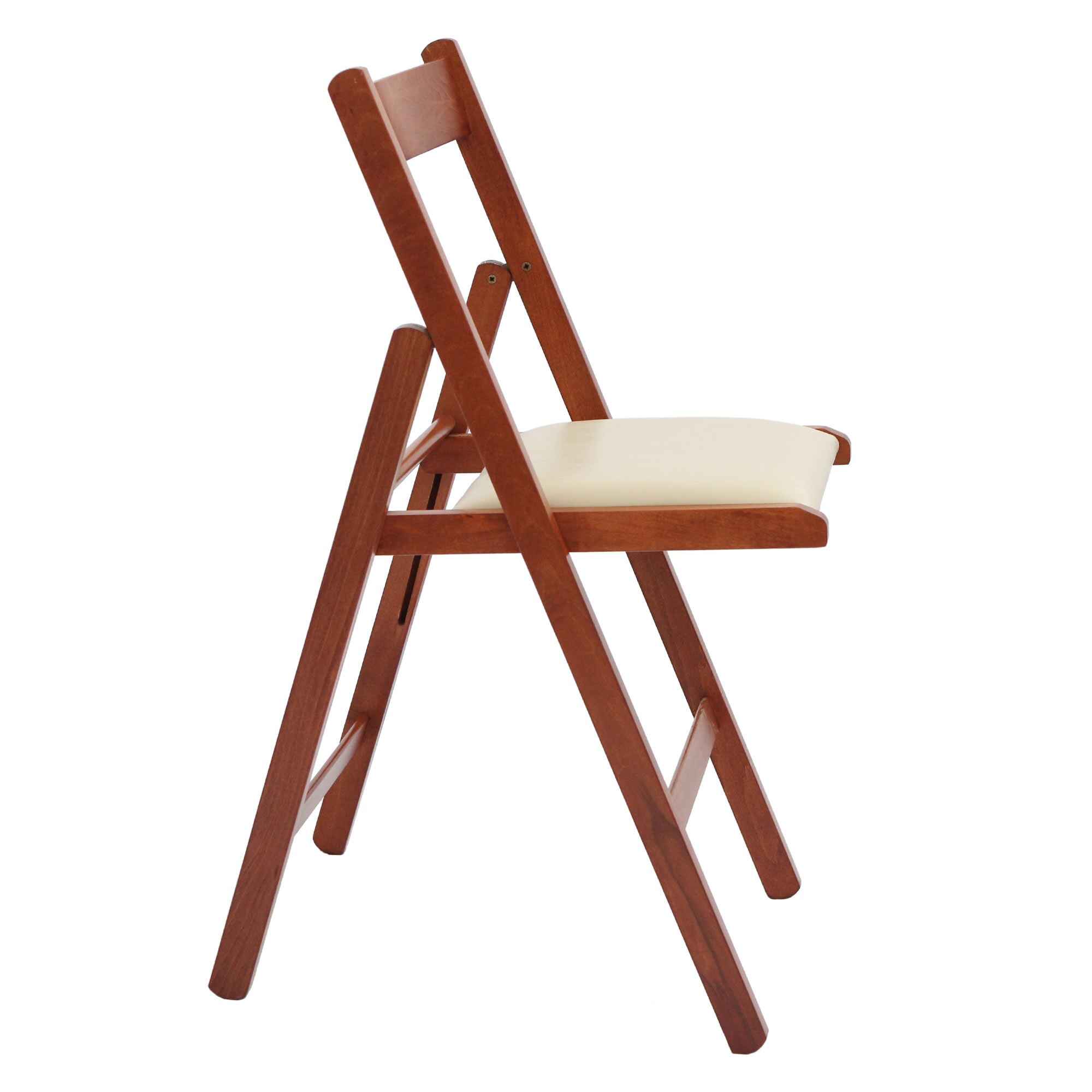 Scaun pliant Basic cires, tapitat cu piele ecologica Crem - eMAG.ro