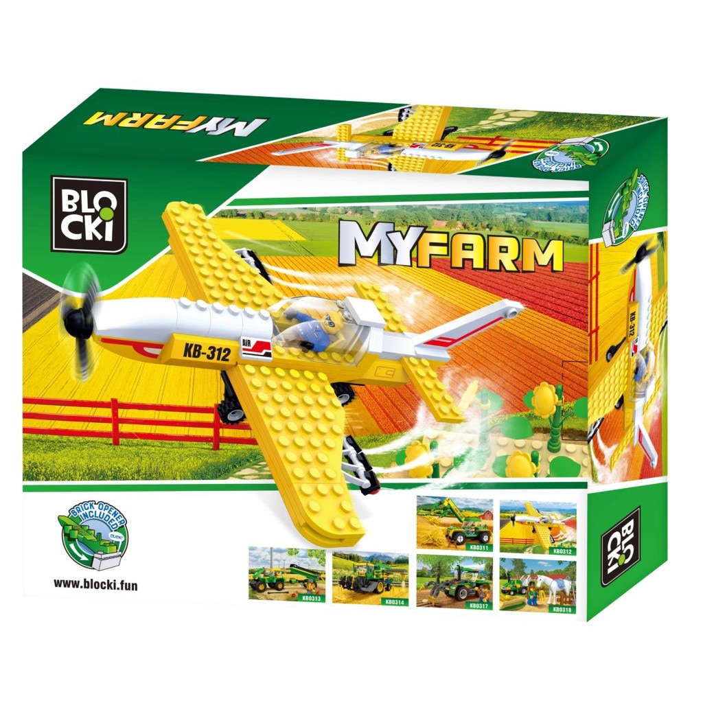 Конструктор Blocki, Самолет, 146 части - eMAG.bg