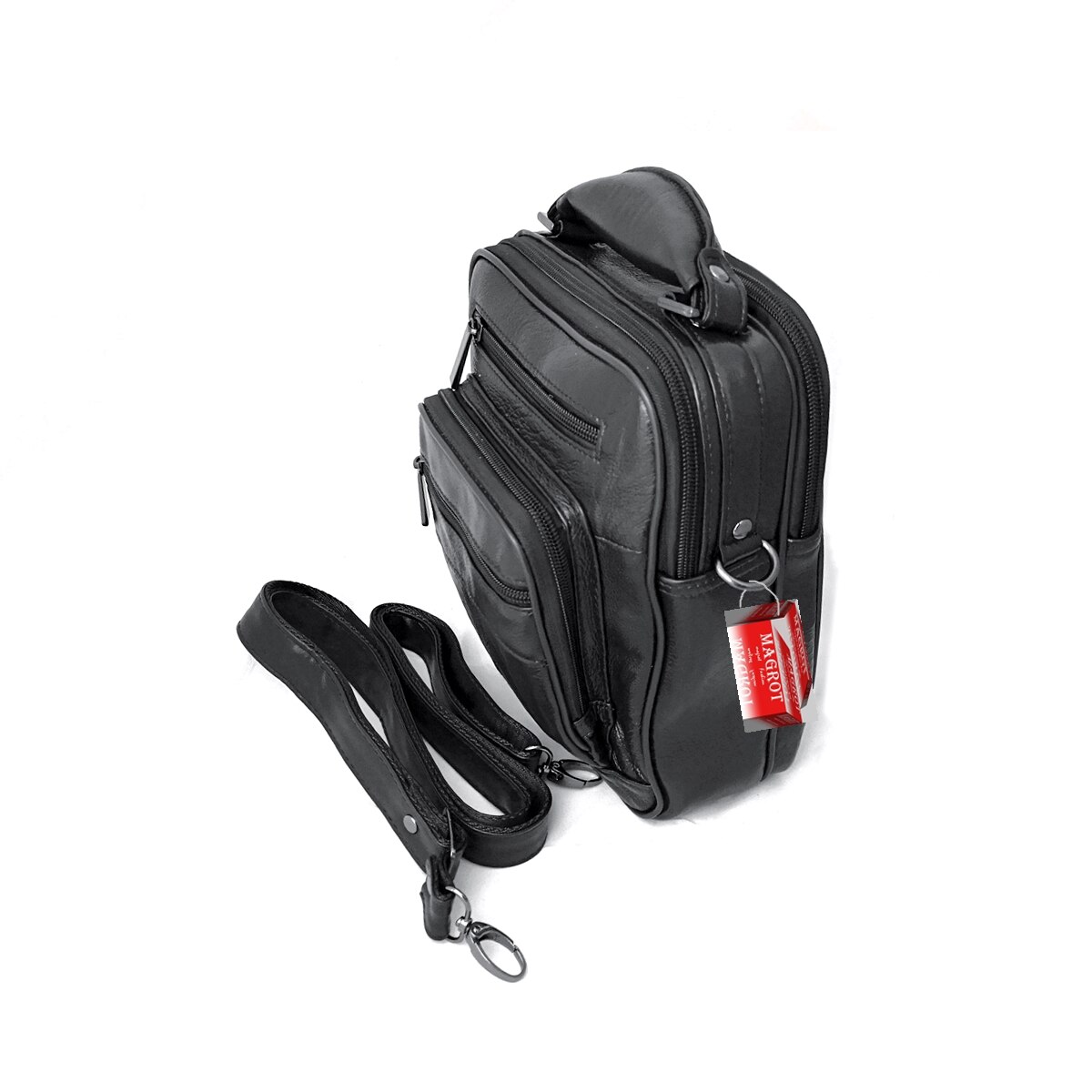 Borseta Magrot business de lux din piele naturala 22/19 negru 1122A ...