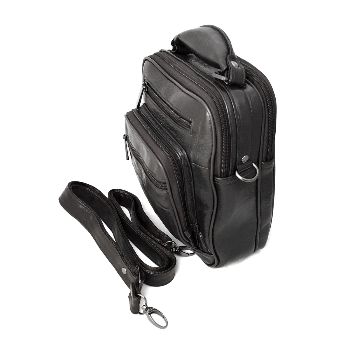 Бизнес чанта Magrot 1122A, Луксозна, От естествена кожа, 22/19, Черна ...