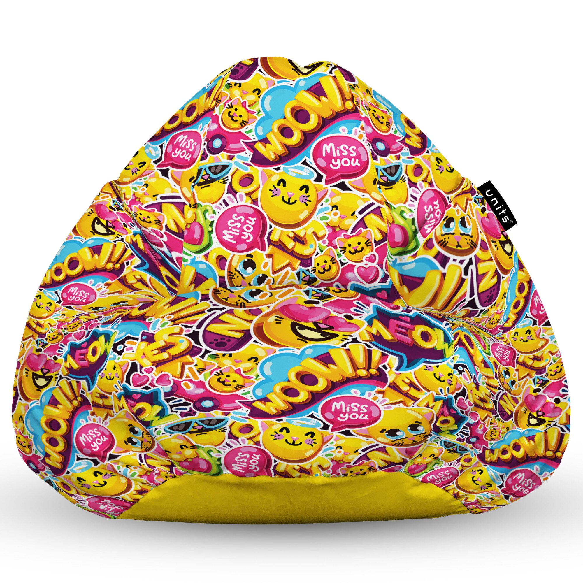 Fotoliu Units Puf (Bean Bag) tip para, impermeabil, cu maner, 80 x 90 x ...