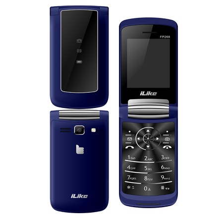Telefon mobil iLike, Dual Sim, 2.4", Albastru/Negru - eMAG.ro