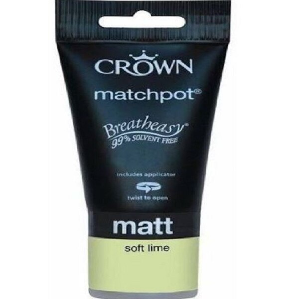 Vopsea de interior, Crown Paints, Matt Emulsion Soft Lime, Galben lime ...