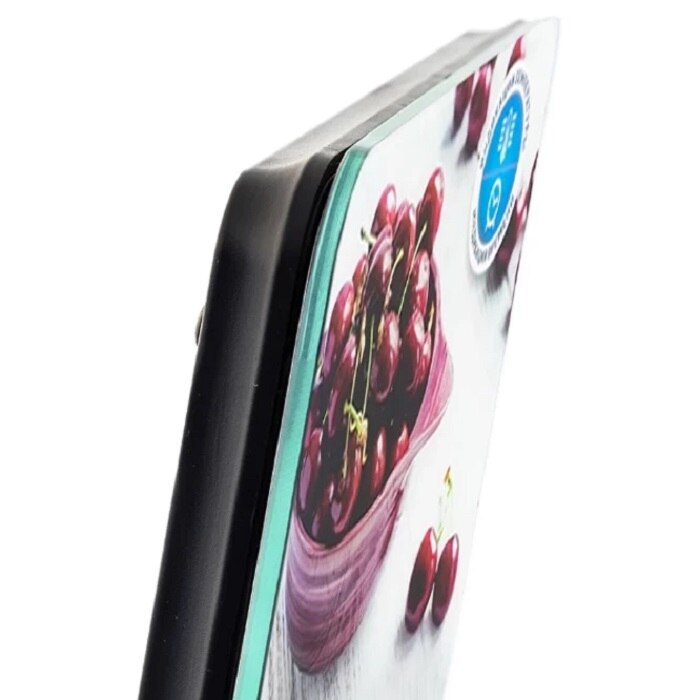 VITEK VT-8002 konyhai mérleg, 10kg, biztonsági üveg, óra, hőmérséklet jelző, TARE funkció ...