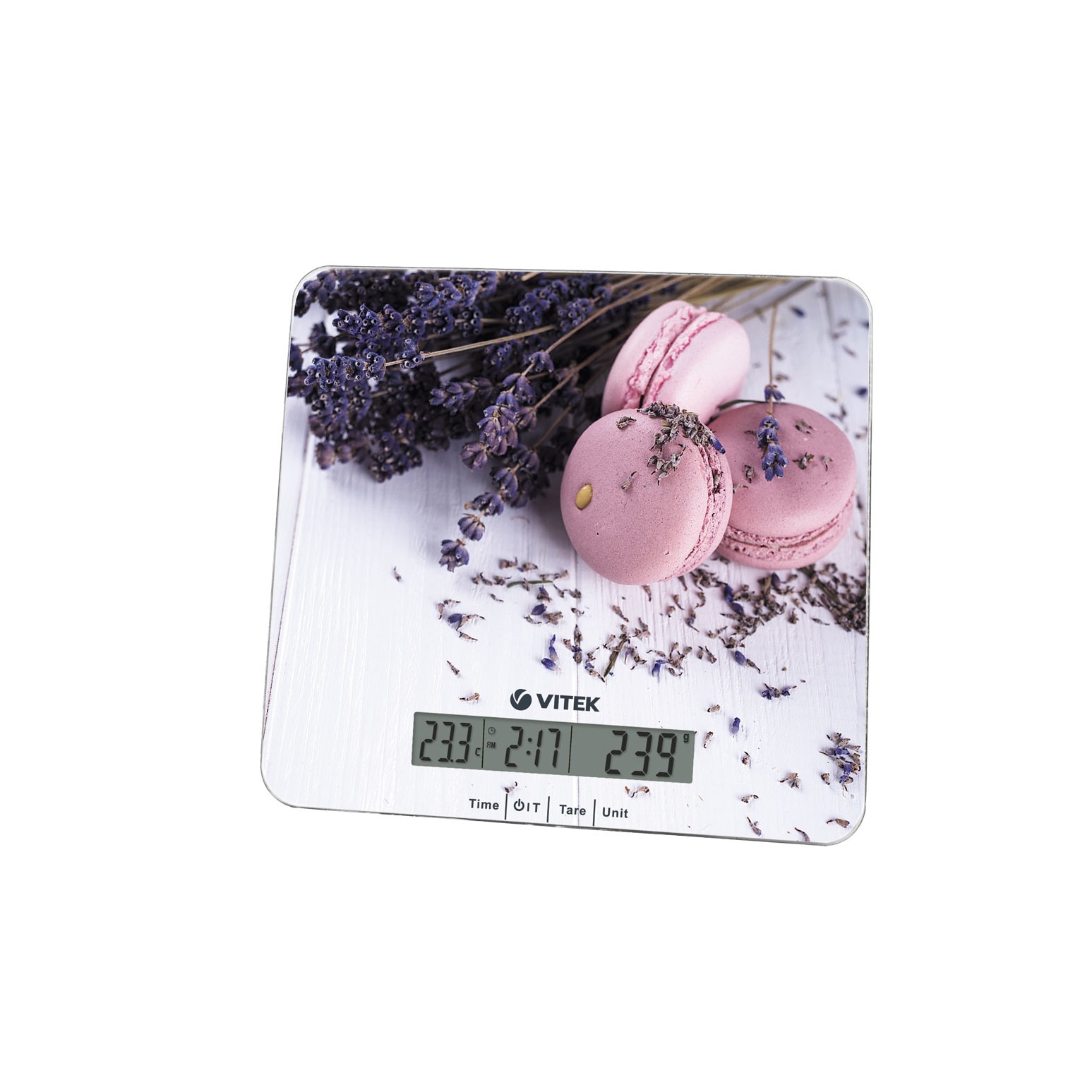 Cantar de bucatarie VITEK VT-8009, 10kg, sticla securizata, ceas, temperatura, functie TARA ...