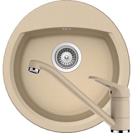 Kit chiuveta Schock Manhattan R-100 si baterie Schock Cosmo Moonstone ...