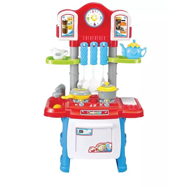 Мини кухня с аксесоари My Happy Kitchen със светлини и звуци 32 бр ...