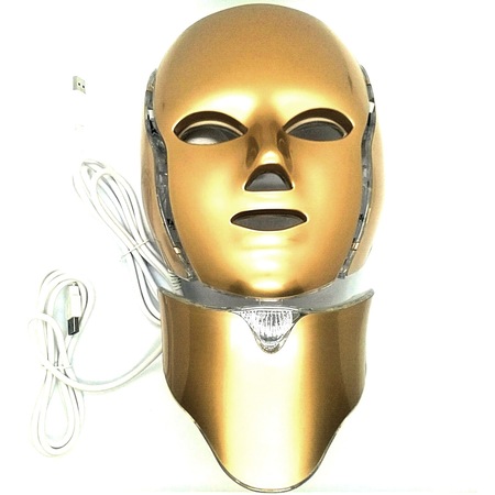 Masca faciala cu LED, RABAN, 7 culori, Curent Galvanic, pentru tratarea ...