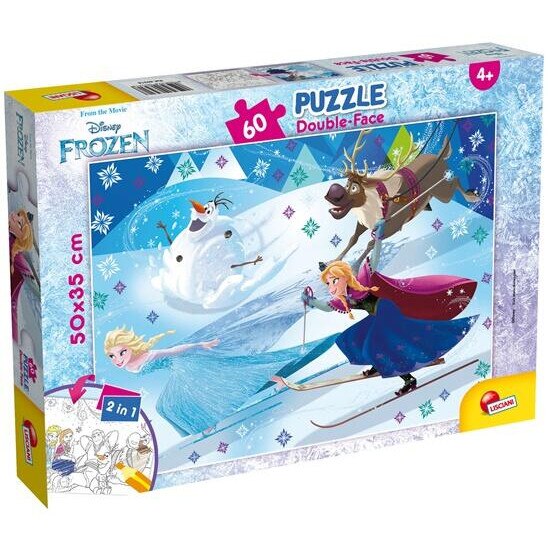 Puzzle de colorat, Frozen la schi, 60 piese - Compară Prețuri | 3CHEAPS