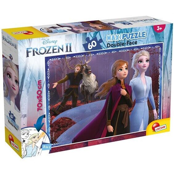 Puzzle de colorat maxi, Frozen II, 60 piese - eMAG.ro
