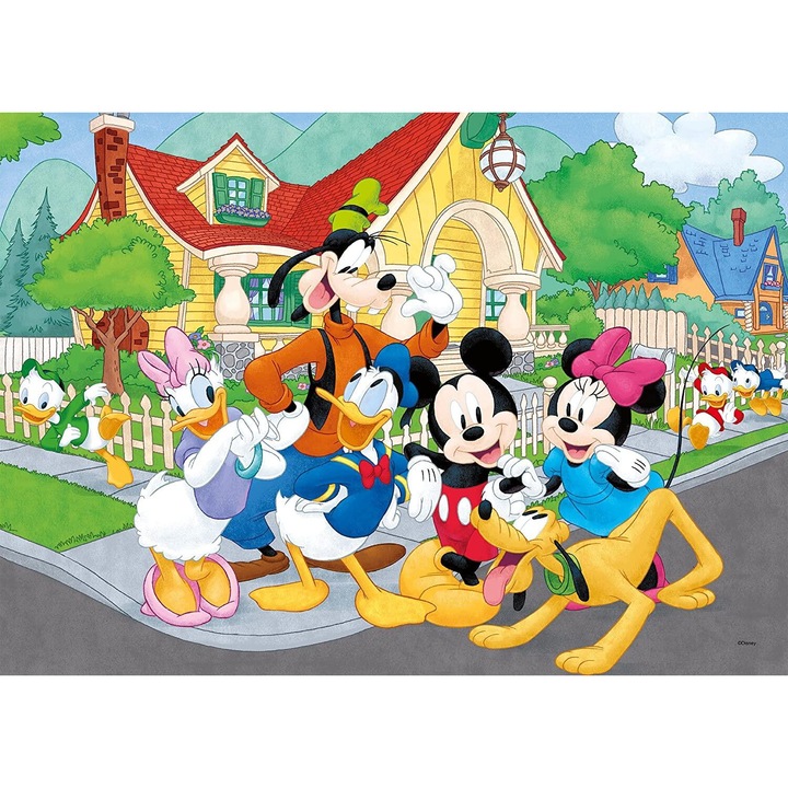 Puzzle de colorat maxi, Mickey Mouse, 60 piese - eMAG.ro