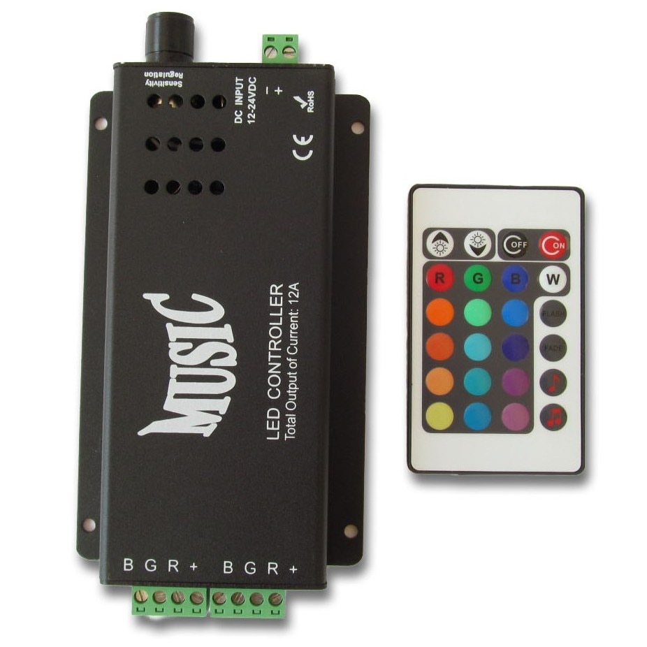 Controller Banda LED limaLED RGB 144W Muzical IR 24 butoane - eMAG.ro