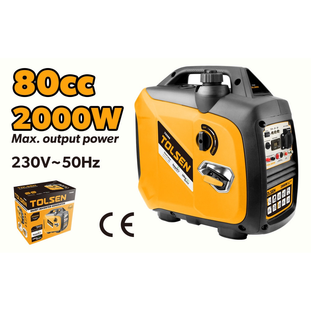 Generator invertor digital TOLSEN, 2000W max, 1800W nominal, 220V ...