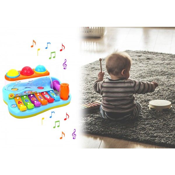 Интерактивна играчка Xylophone idealSTORE High Tunes, Допълнителна с 6 ...