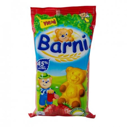 Prajitura cu umplutura de capsune si mere 24x30g Barni - eMAG.ro