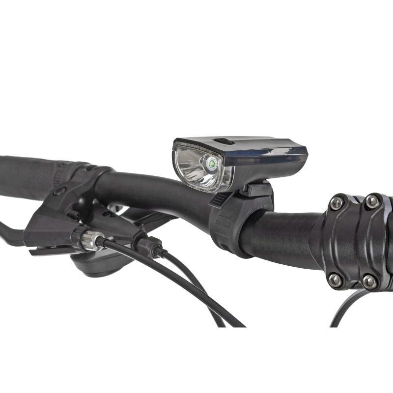 Far bicicleta LED 1W, ProCart, 3 moduri iluminare, alimentare baterii ...