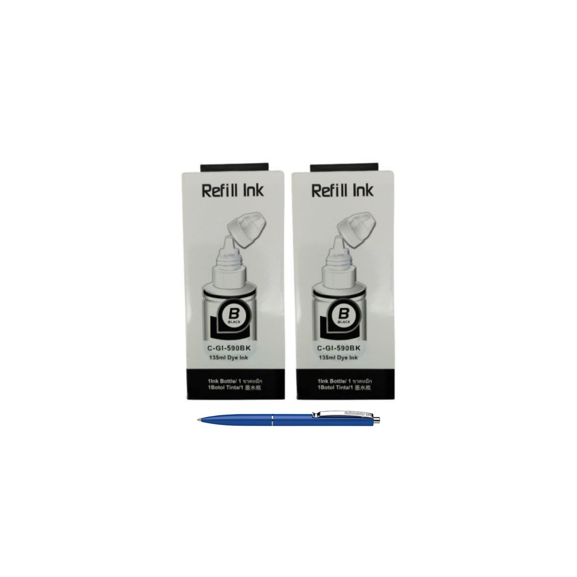 Pachet Flacoane Cerneala compatibila GI-490 2X Black 12000 pagini ...