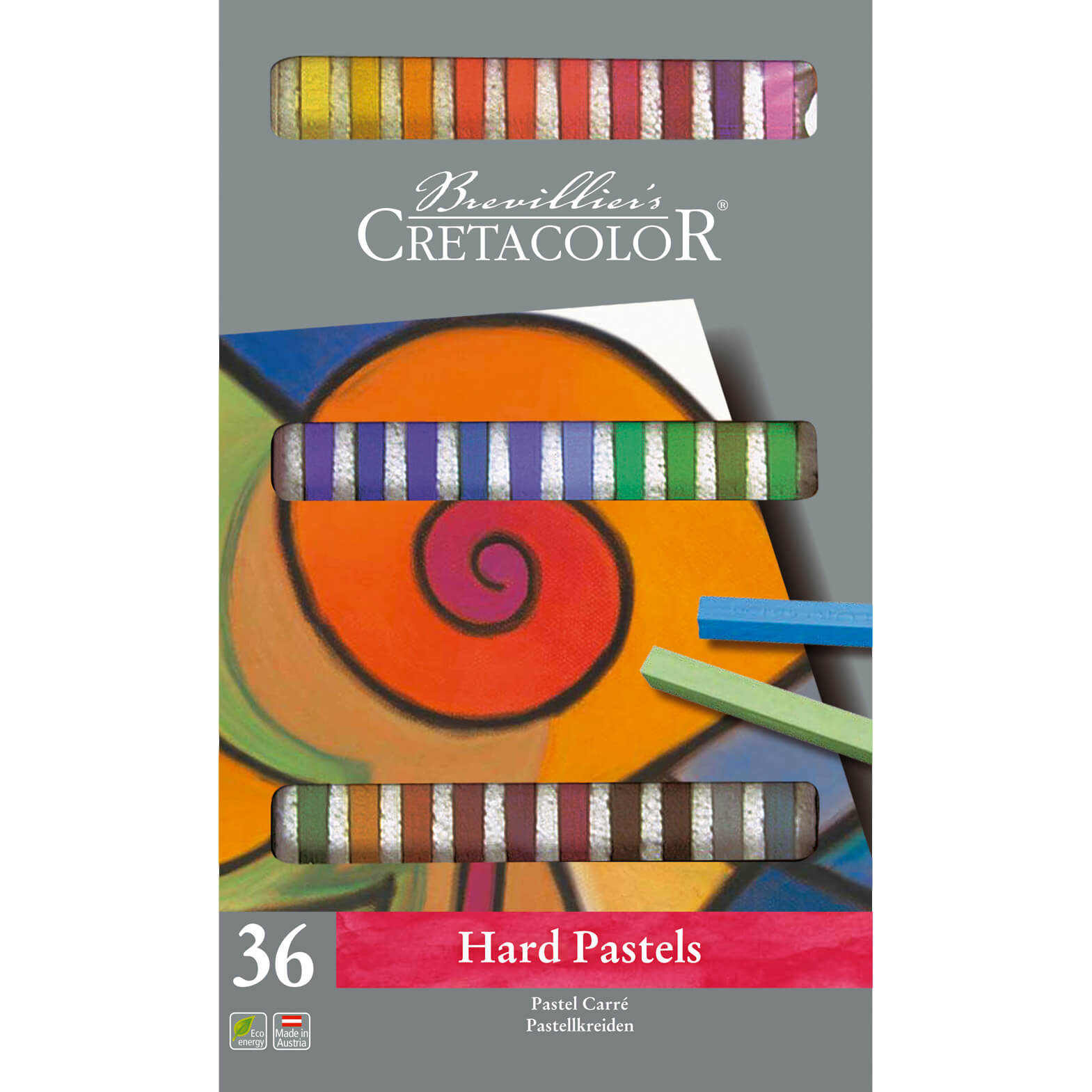 Set pasteluri, Cretacolor, Pastel Carre, 36 culori - eMAG.ro
