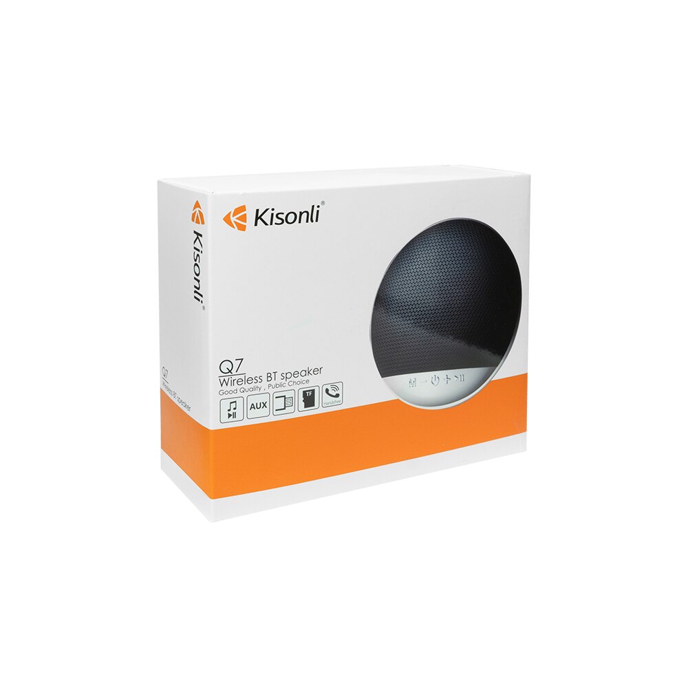 Тонколона Kisonli Q7, Bluetooth, USB, SD, FM, Черен - eMAG.bg