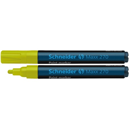 Marker cu vopsea Schneider 270, 1-3 mm, Galben - eMAG.ro