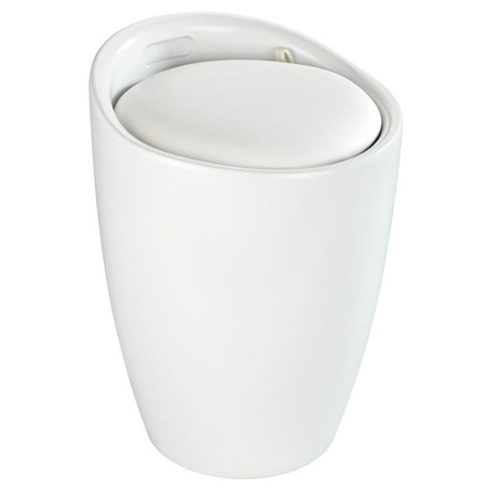 Cos de rufe cu scaun CANDY,20 L, alb mat, 2in1, WENKO - eMAG.ro