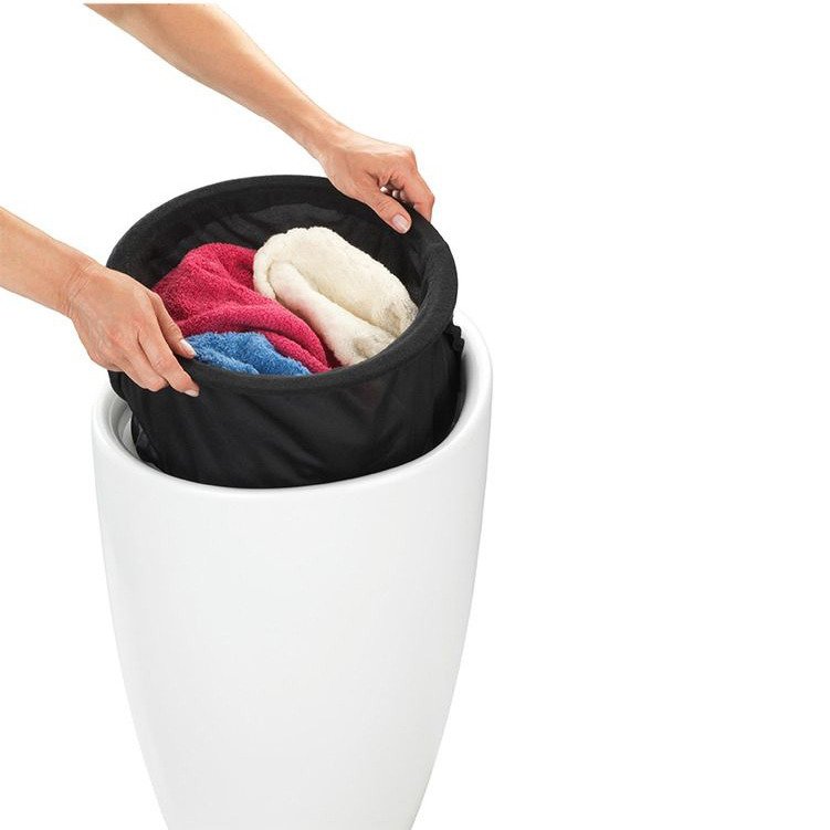 Cos de rufe cu scaun CANDY,20 L, alb mat, 2in1, WENKO - eMAG.ro